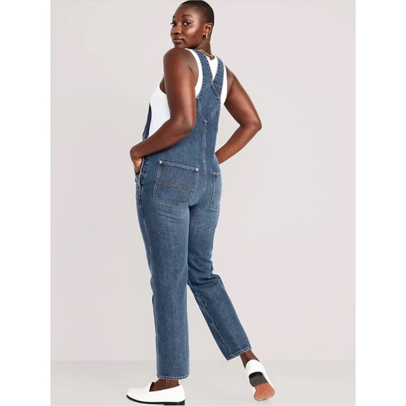 Old Navy | Jeans | Nwt Old Navy Slouchy Straight Jean Overalls | Poshmark